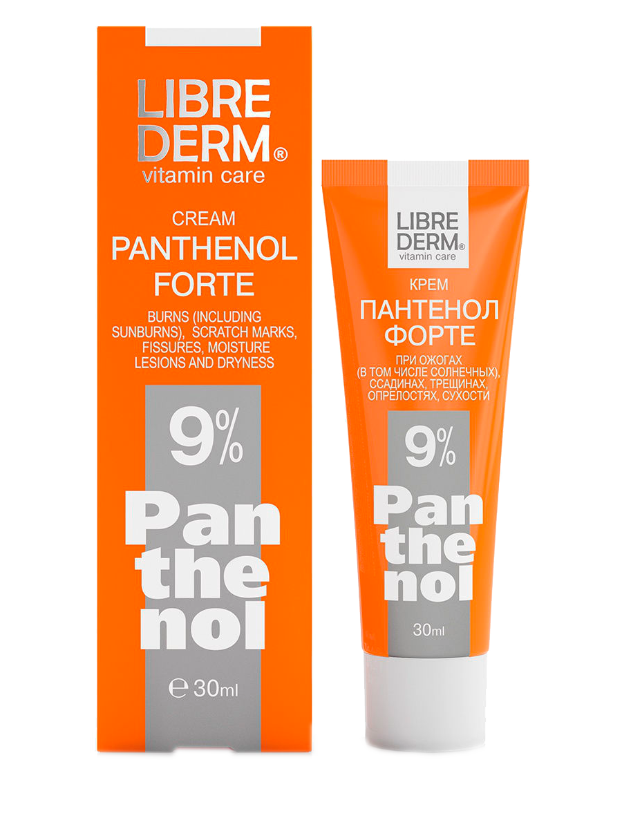 Крем «Пантенол Форте» 9%, 30 мл, LIBREDERM