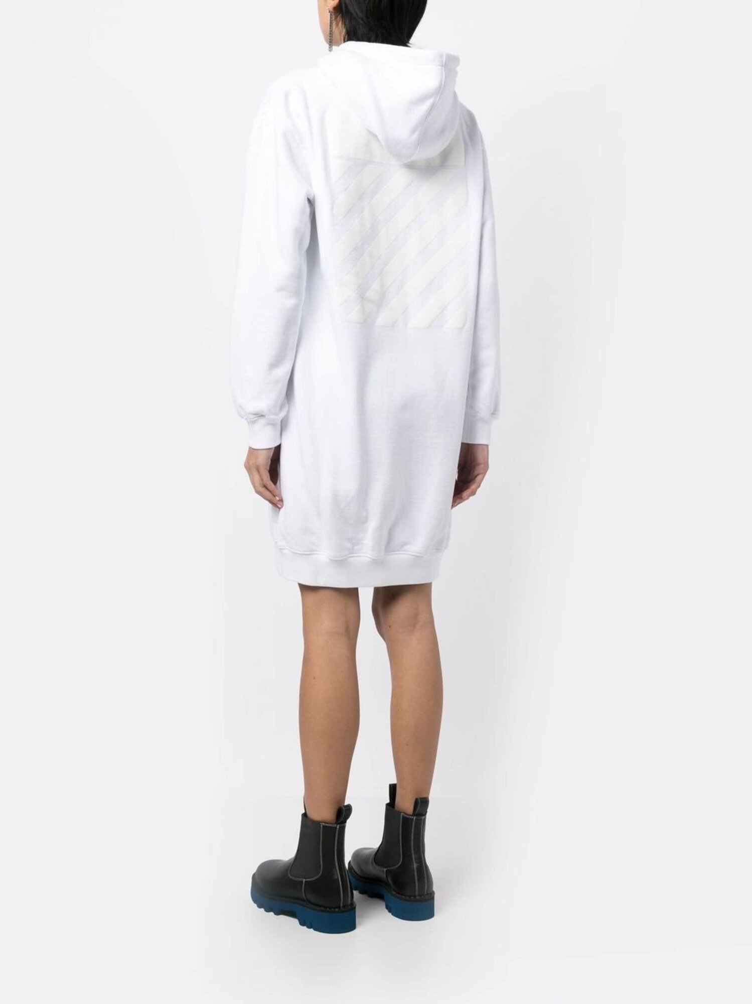 Платье Off-White Diag, размер 38, бежевый/белый — фото 1
