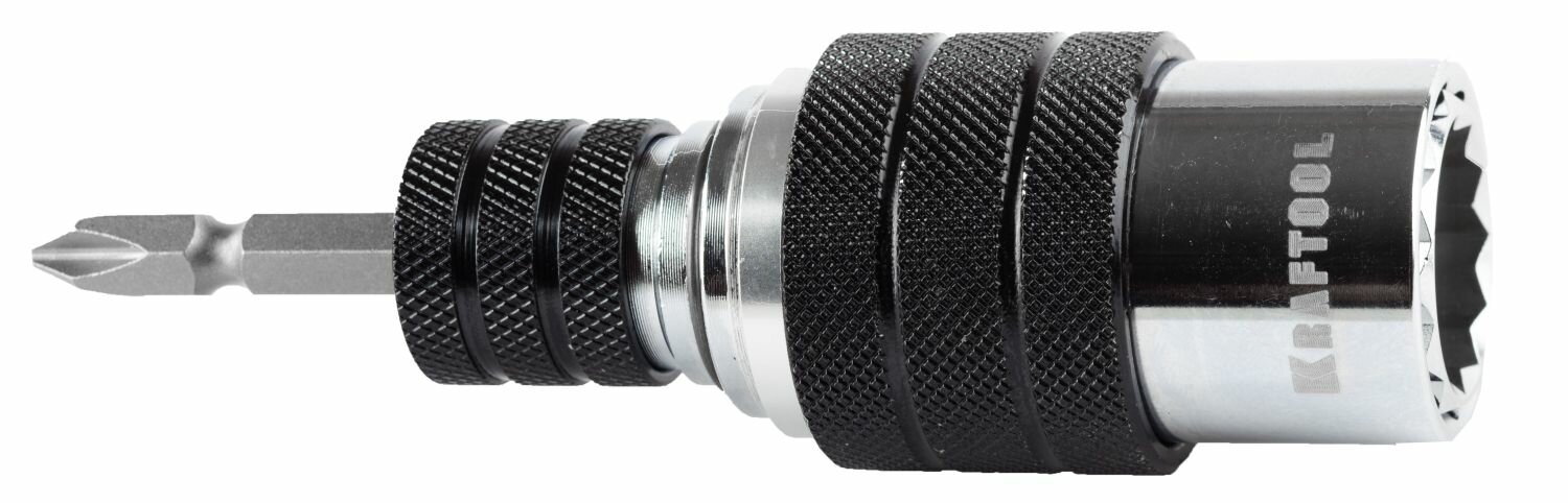 KRAFTOOL 17/21 мм, 2 шт, с фиксатором, бита с торцовой головкой (26398-H2)