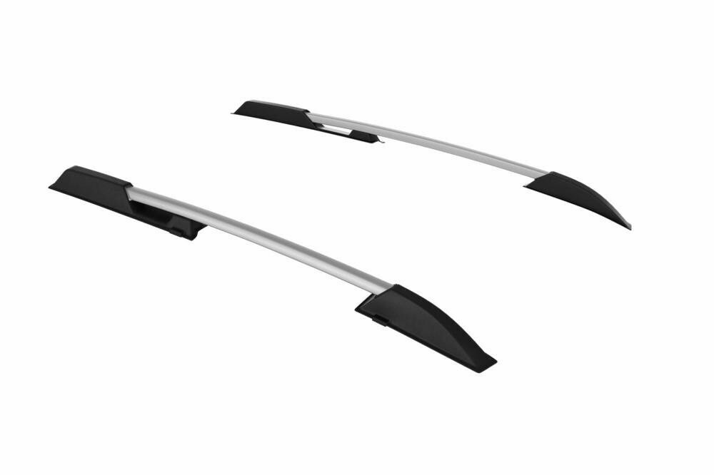 Усиленные рейлинги на для Лада Калина хэтчбек, для Лада Калина 2 хэтчбек, Гранта хэтчбек серебристые (lka551506)