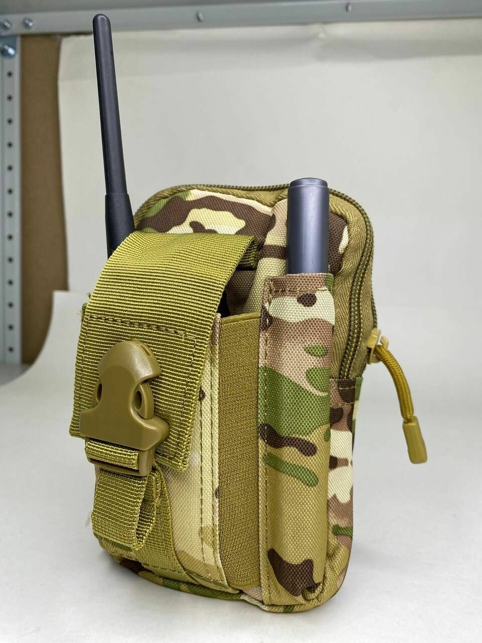 Утилитарный подсумок для сброса магазинов, рации, мультитула и телефона тактический подсумок MOLLE, Мультикам