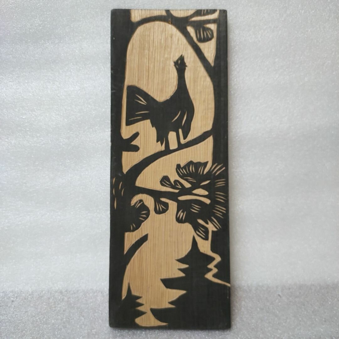 Панно настенное винтажное "В тайге"