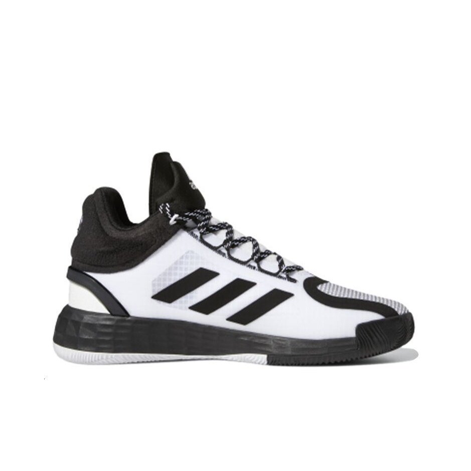 Кеды adidas D rose 11, размер EU 47 стопа (29CM), черный/белый — фото 1