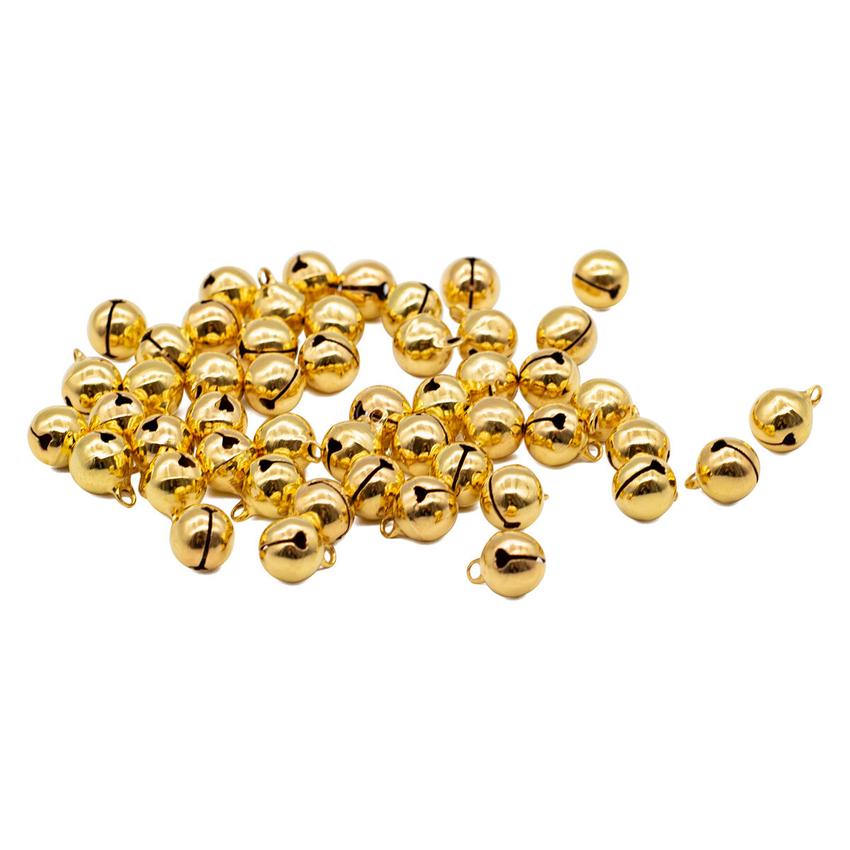 Бубенчик, металл, 10 мм, упак./50 шт, Astra&Craft (золото)