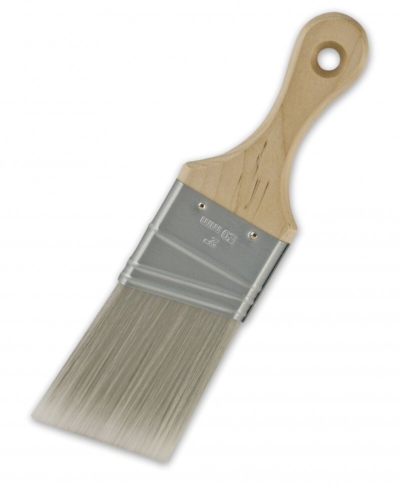 Wooster Профессиональная угловая кисть с короткой ручкой SILVER TIP (5225-2, 5,08см)
