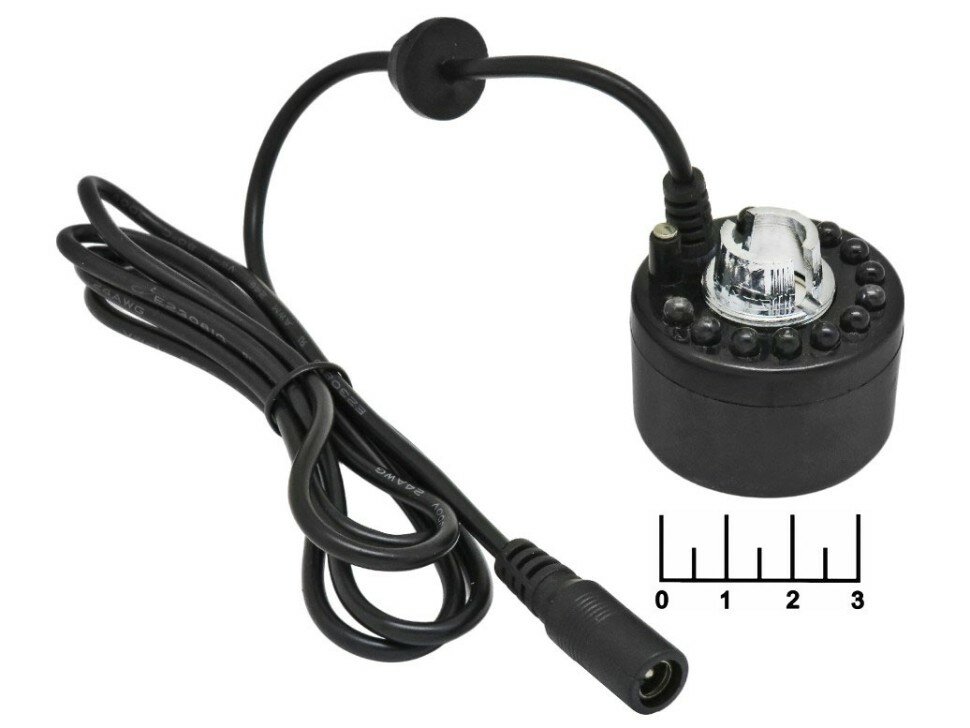 Генератор тумана 24V 0.5A ультразвуковой (5.5*2.1) 12Led RGB