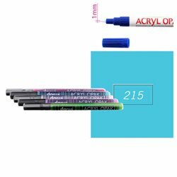 Голубой. Акриловый маркер DARWI Acryl Opak 1мм