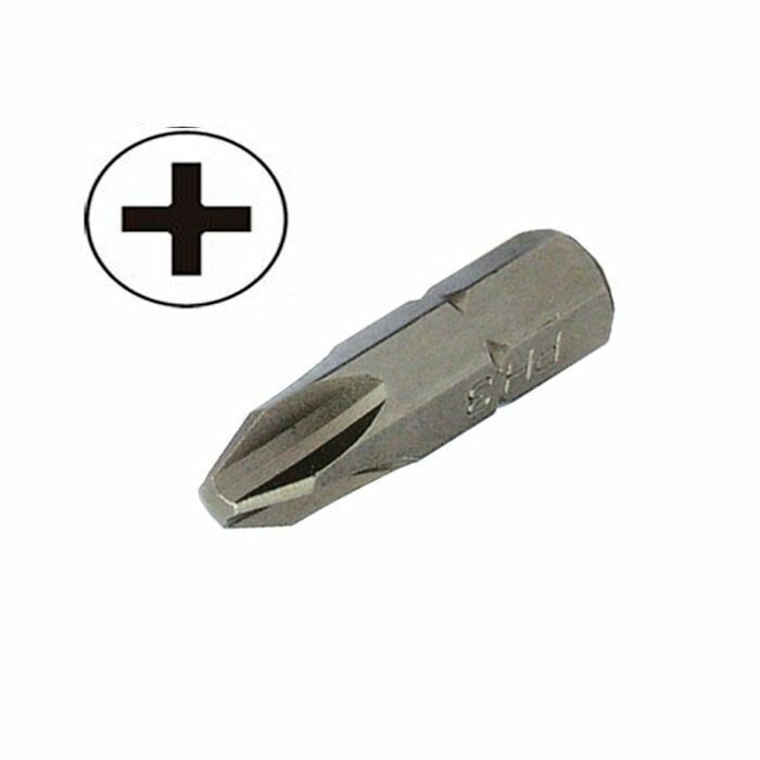 Бита крестовая (phillips) PH2 10мм короткая 30мм AIST 1323002P