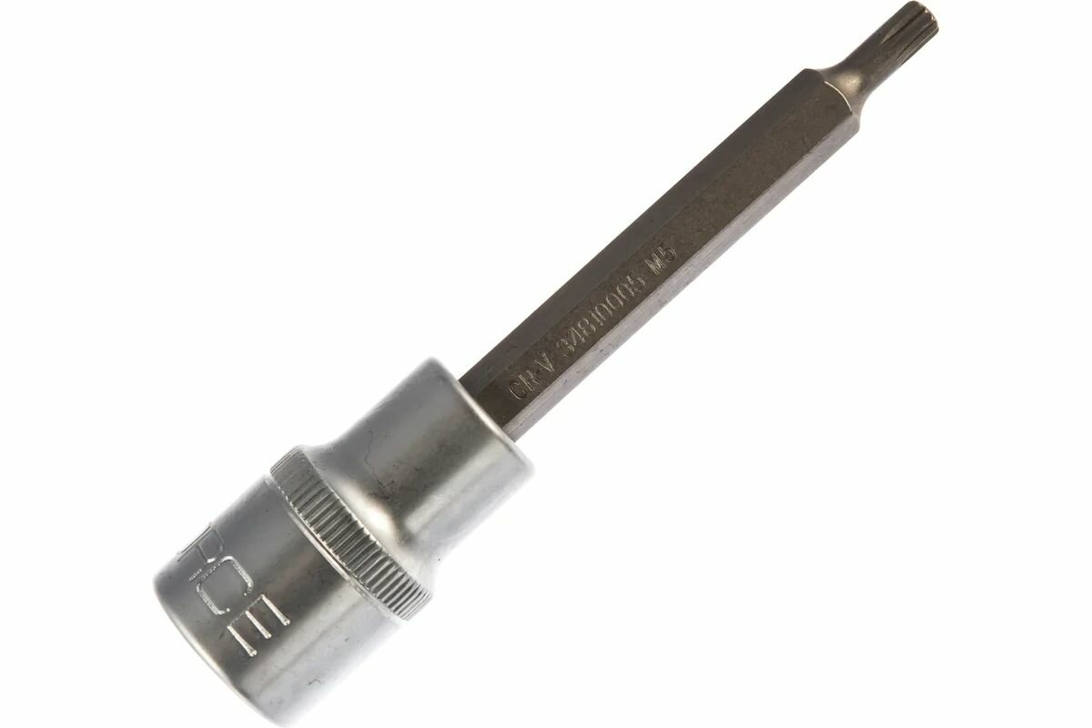 Головка-бита SPLINE 12-лучевая M5 1/2" (L-100мм) ROCKFORCE