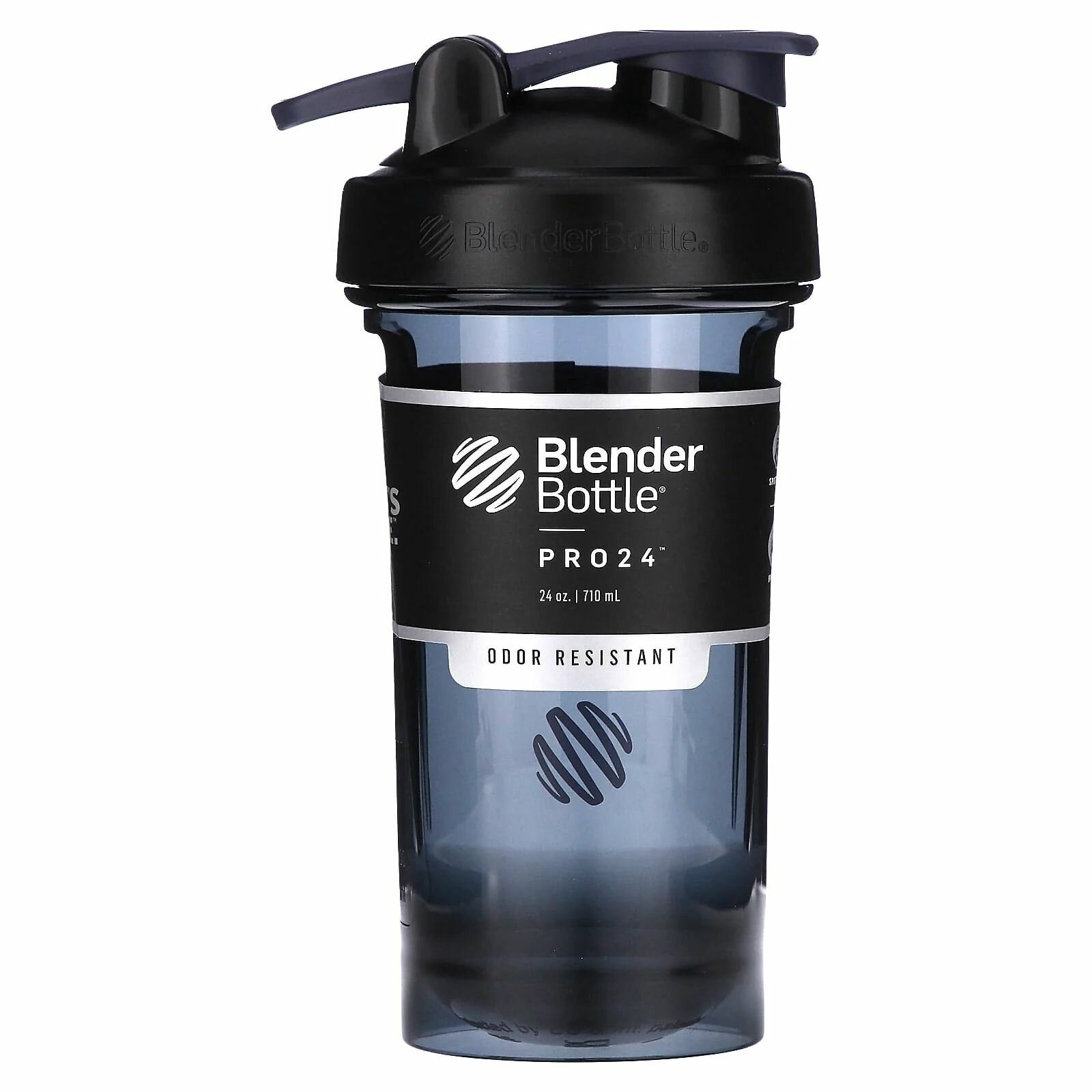 Шейкер спортивный, Blender Bottle, серия Pro24, FC Black, черный, 710 мл (24 унции)