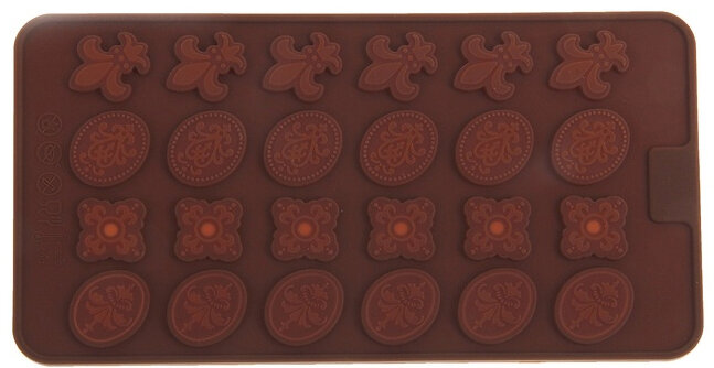 Силиконовая форма Фигурные медальки 24 шт. (Набор из 3 шт.)