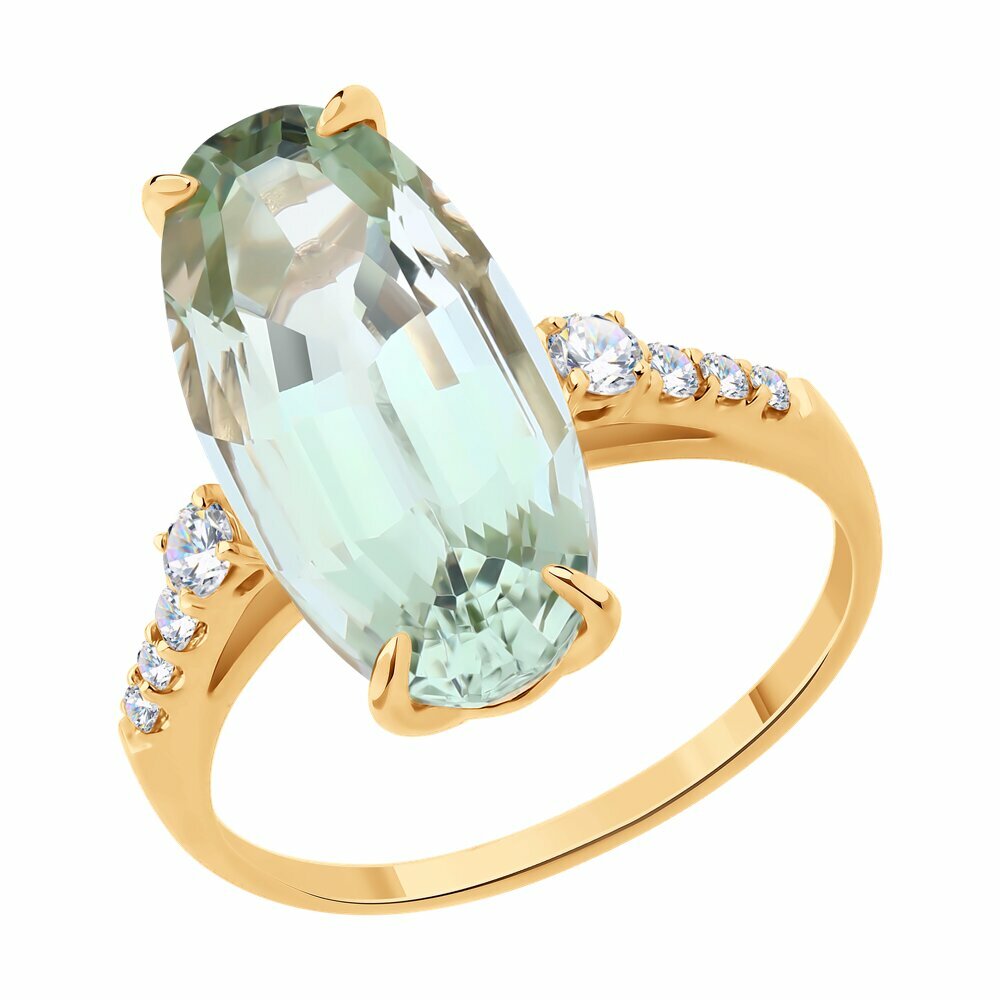 Кольцо, красное золото, 585 проба