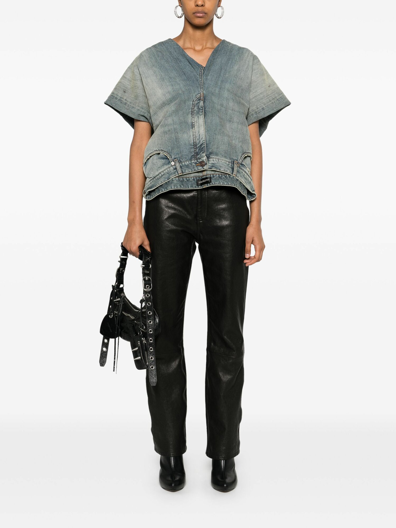 Брюки BALENCIAGA Denim Pants, размер 34, синий — фото 1