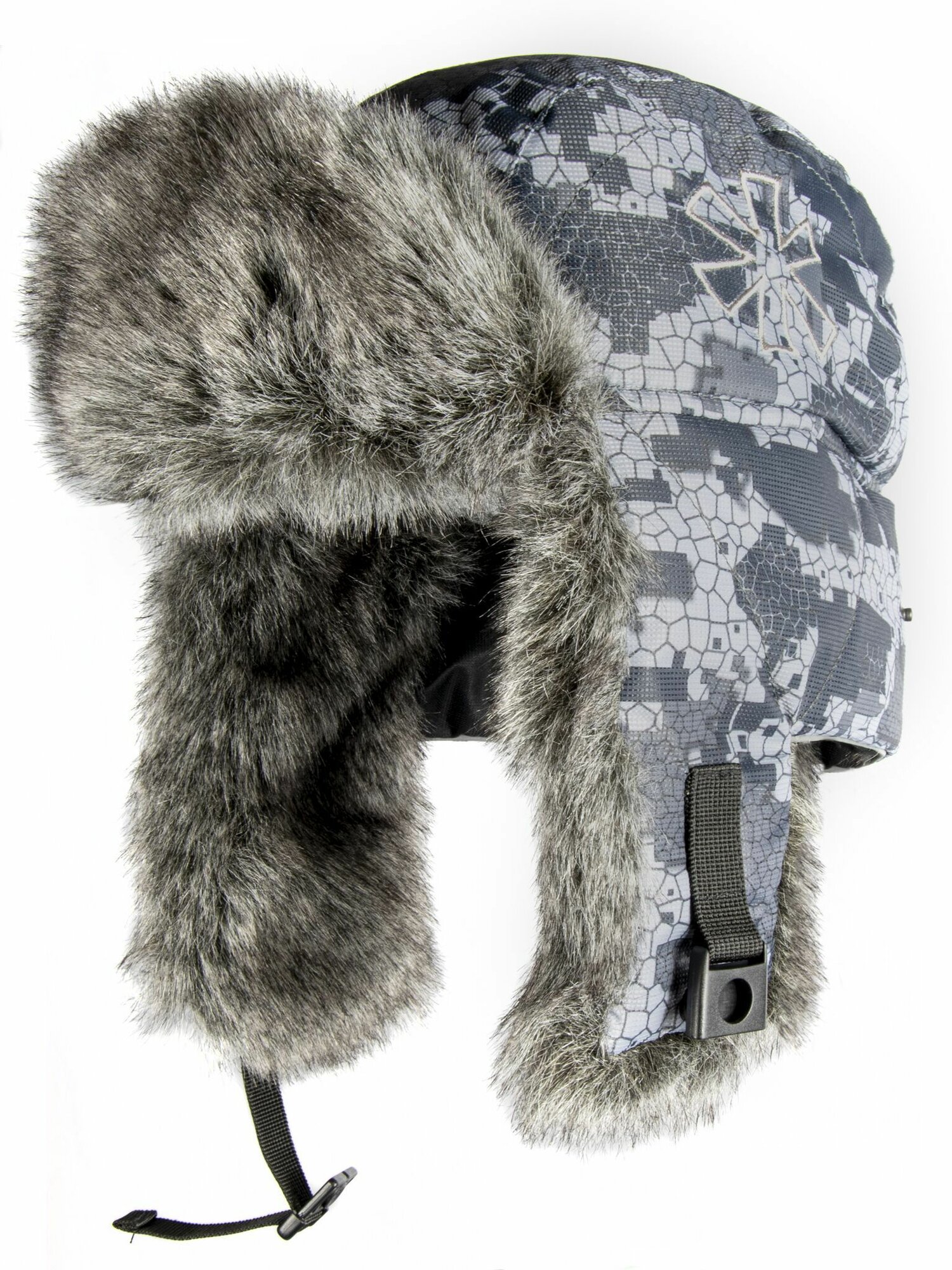 Шапка мужская зимняя тактическая, стильная теплая женская ушанка, меховой головной убор с ушками