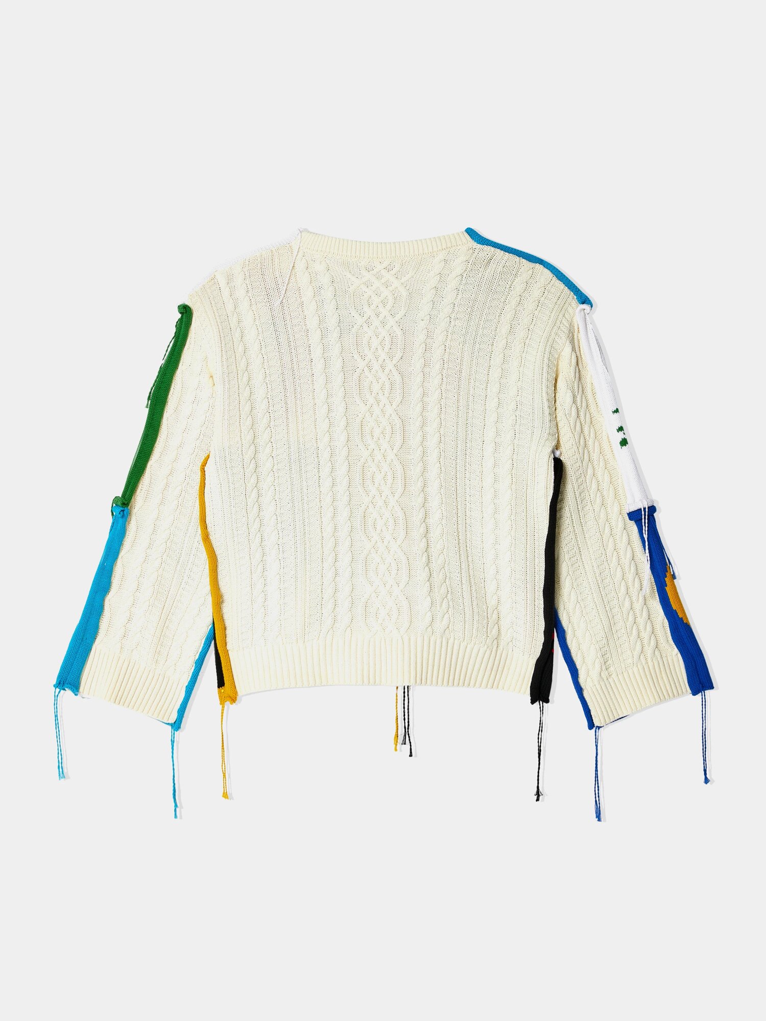 Джемпер Charles Jeffrey Loverboy Patch Cable Knit, размер M, мультиколор — фото 1