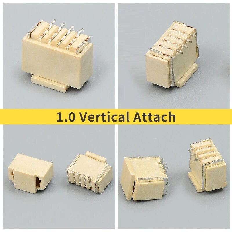 Разъем SH 1.0 Vertical Attach, 6 пинов, цвет 1.0