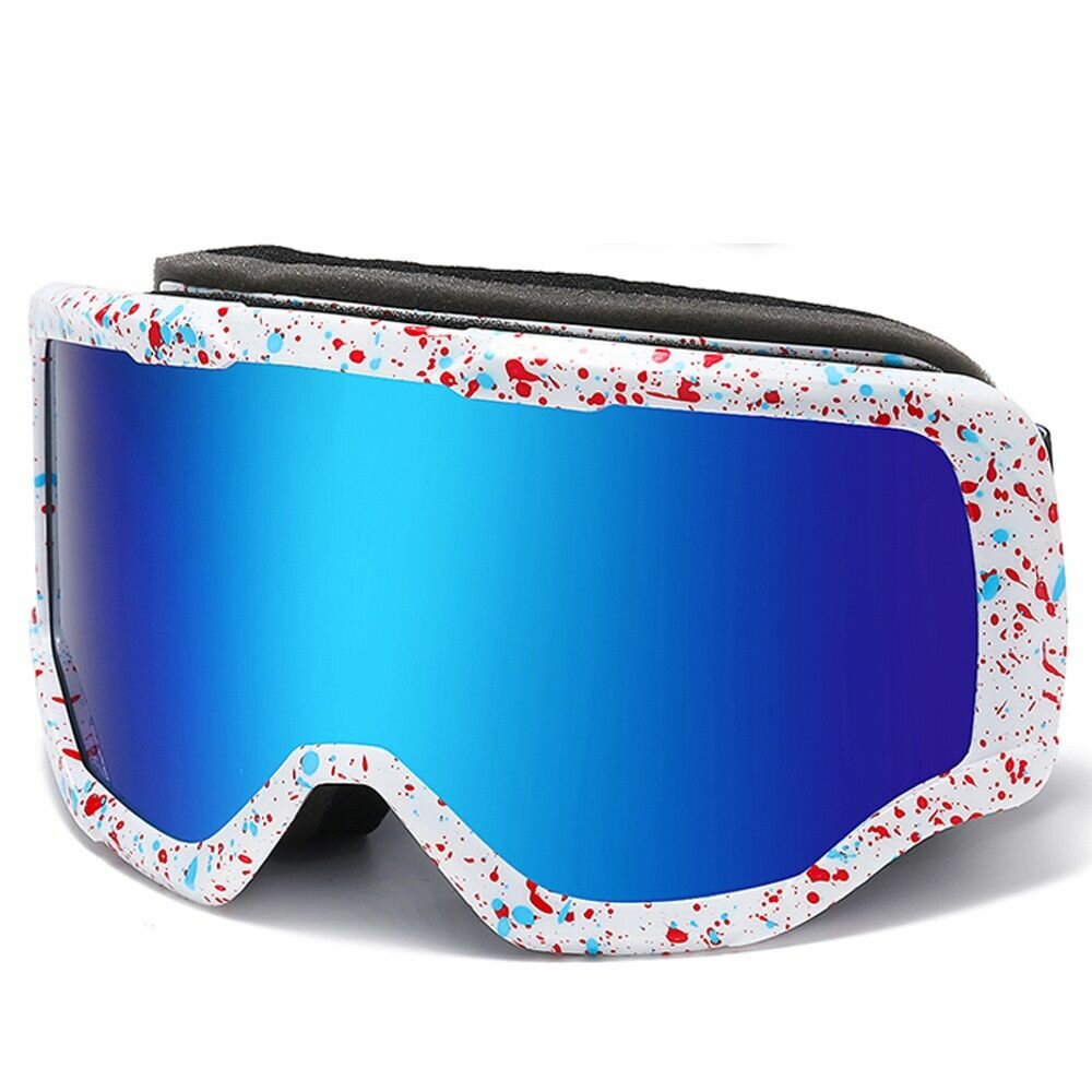 Лыжные очки двухслойные, антизапотевающие, для катания на сноуборде и лыжах.