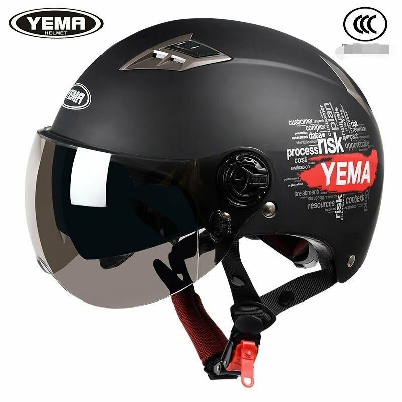 Шлем открытый Helmet с визором для велосипеда и самоката.