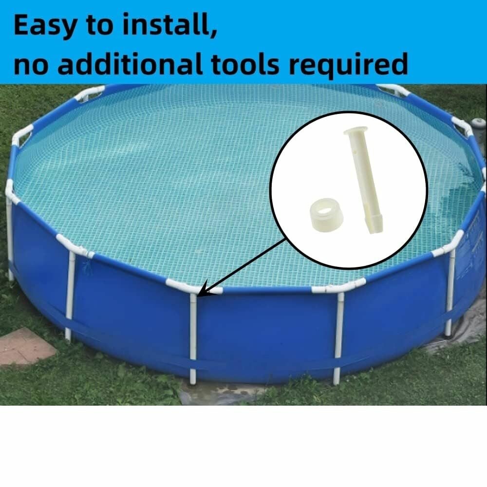 24 штуки abs соединительных штифтов для бассейна 6 см 2,36 дюйма, набор колпачков, уплотнительные кольца для бассейнов