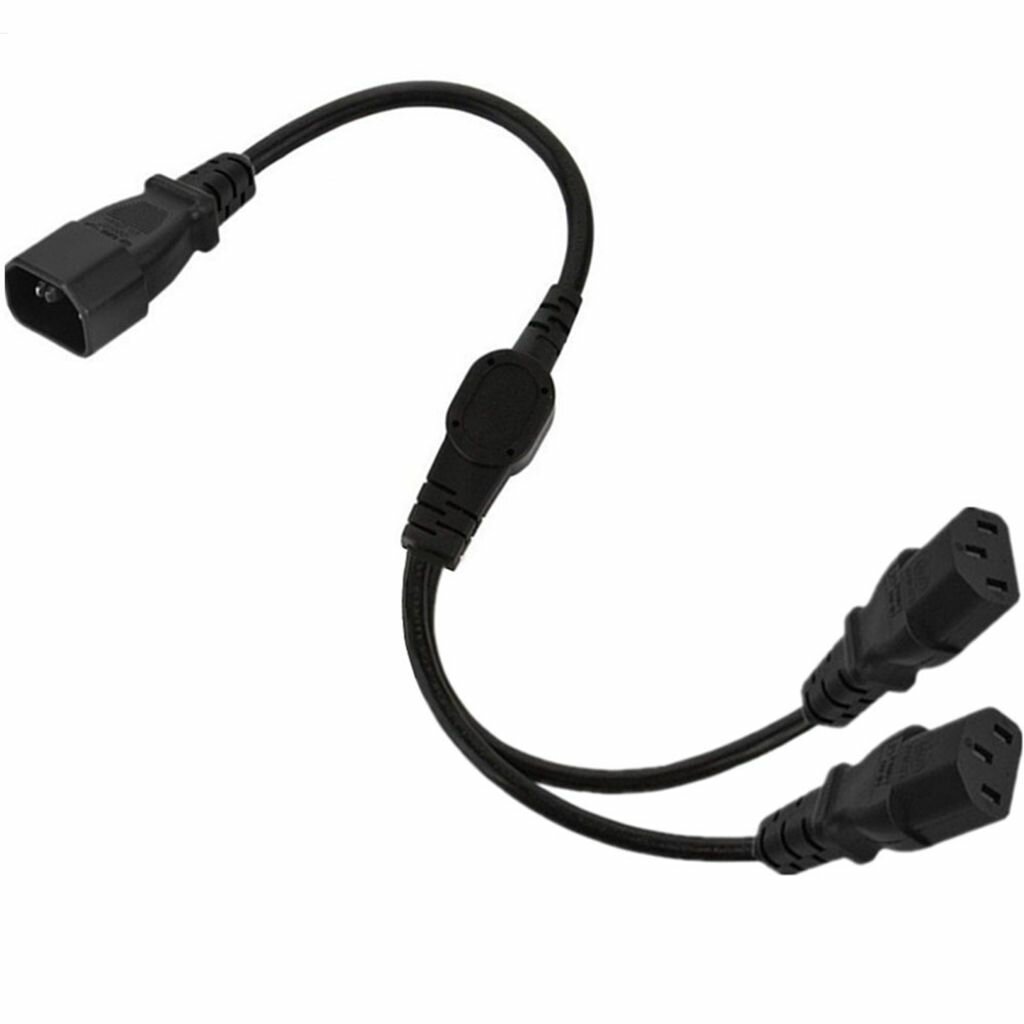 Y-разветвитель питания IEC320-C14 на IEC320-C13, Один на двоих