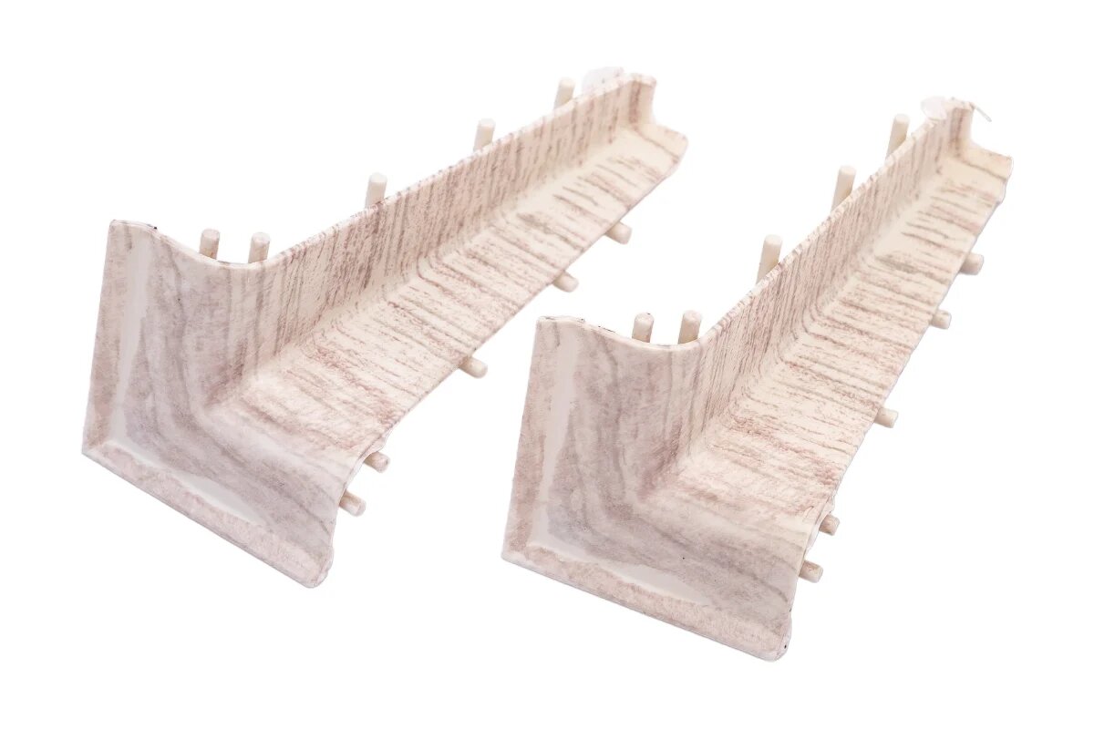 Внутренний угол плинтуса Волшебная палочка Home ПВХ 70 мм, упаковка 2 шт, 7011 УТ000075256