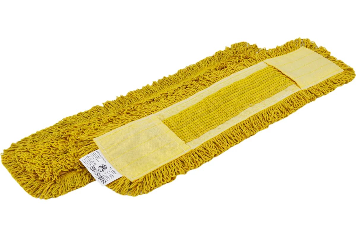 A-VM МОП плоский, 60x13 см, хлопок, карман, жёлтый CN3084