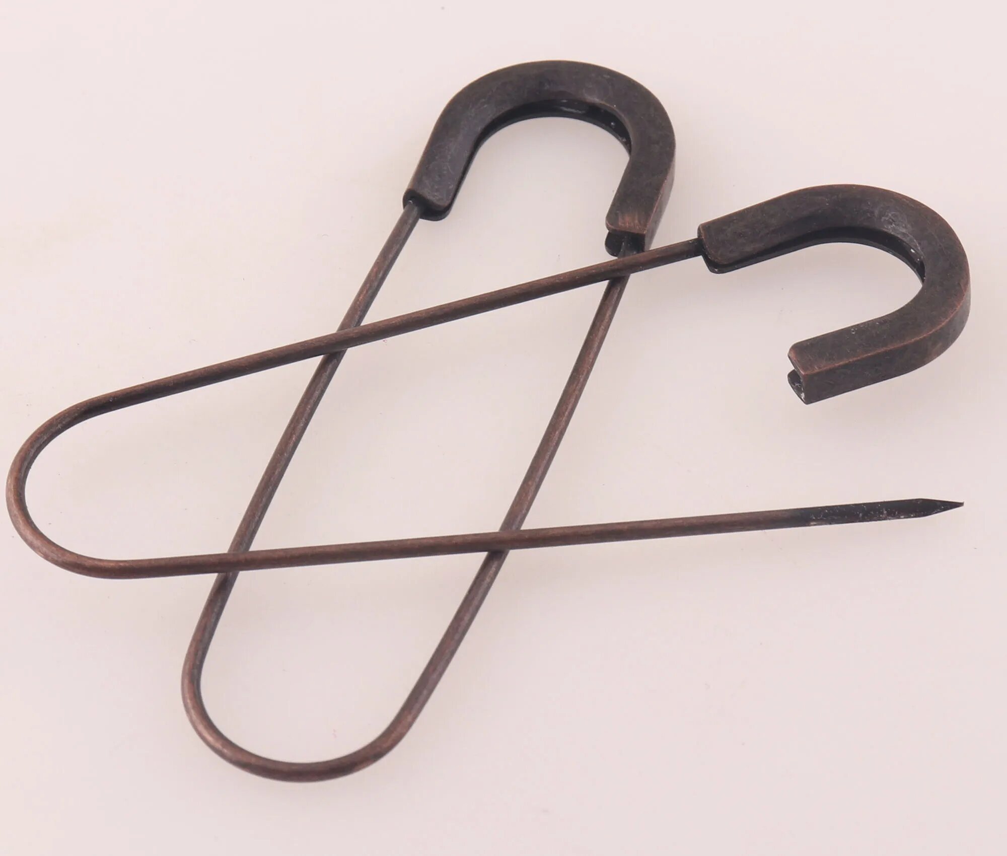 Большие английские булавки 80 мм, набор из 8 штук, розовое золото/серебро/золото Черный, copper