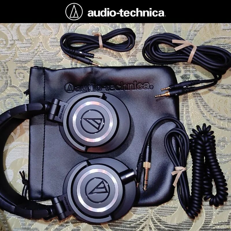 Audio-Technica Наушники проводные audio-technica ATH-M50xBT, 6.3 мм, 3.5 мм, черно-серый