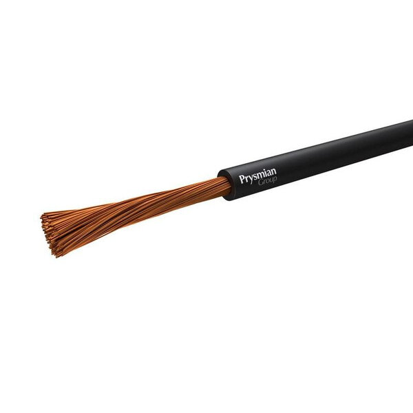 Провод монтажный РЭК-PRYSMIAN ПуГВнг-LS, 1х25, медный, ПВХ, чёрный, внутренний, 5 м