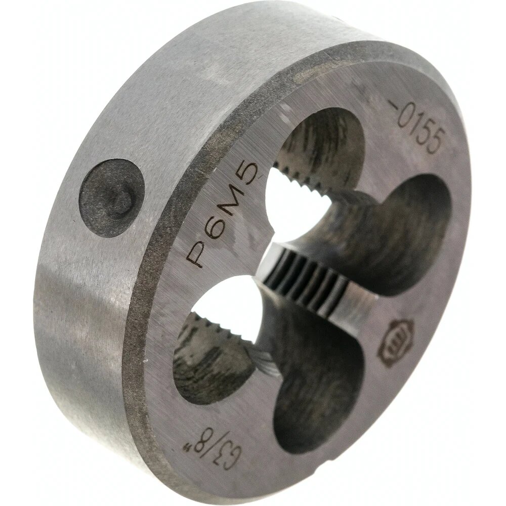 Плашка, трубная цилиндрическая G 3/8 дюйма Р6М5 ТМ Туламаш 143402