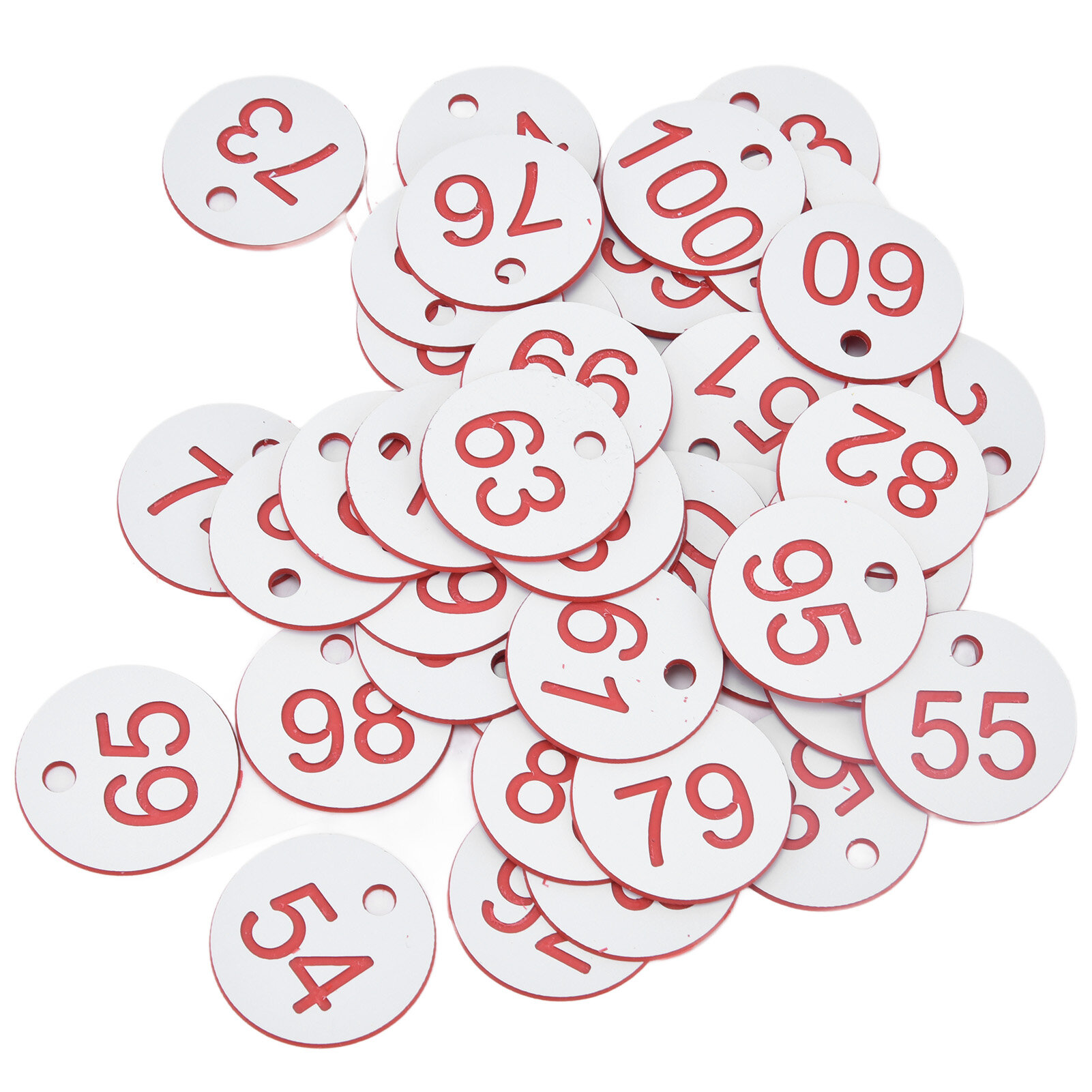 Белые этикетки для ульев с отверстием, круглые этикетки с номерами из АБС-пластика, 50 шт, товары для пчеловодства для домашнего скота