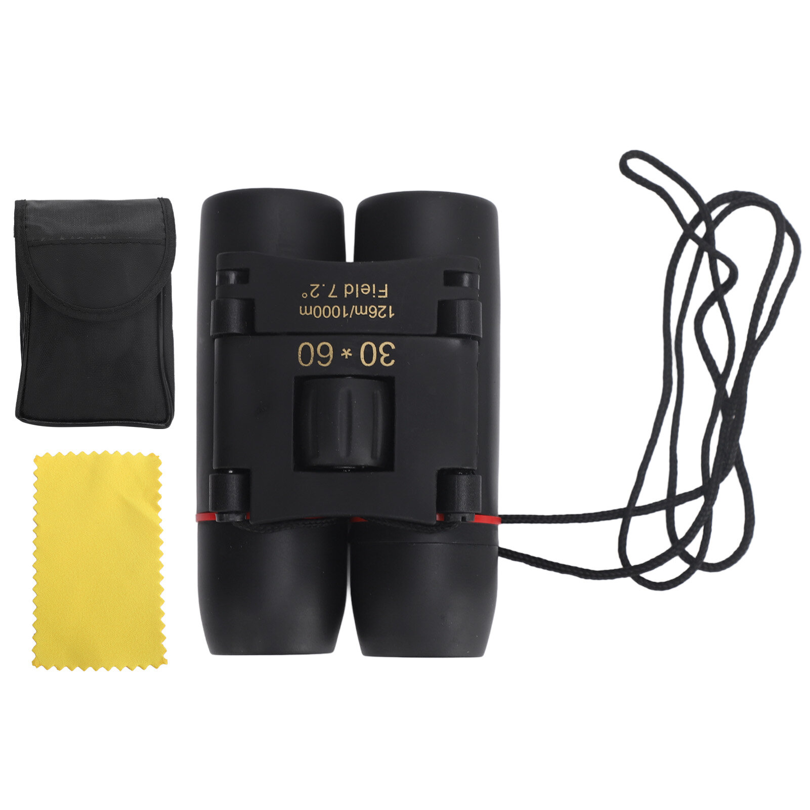 Складной бинокль 30x60 для взрослых и детей, алюминиевый сплав, резина HD, легкий компактный бинокль для наблюдения за птицами, путешествия на открытом воздухе, концерт