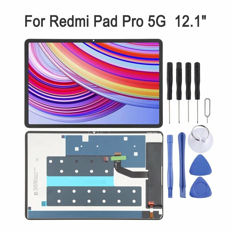 12,1-дюймовый ЖК-экран 120 Гц для планшета Xiaomi Redmi Pad Pro 5G, ЖК-дисплей и дигитайзер сенсорного экрана, запасная часть для ремонта
