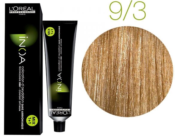 L′Oreal Professionnel Inoa ODS2 9.3 (Краска для волос без аммиака - Базовый светлый блондин золотистый), 60 мл