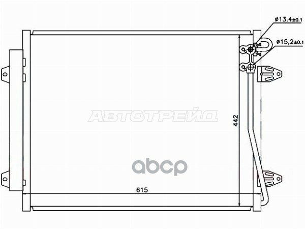 Радиатор кондиционера Volkswagen Passat 05-15 / Passat CC 08-16 Sat арт. ST-VW04-394-0