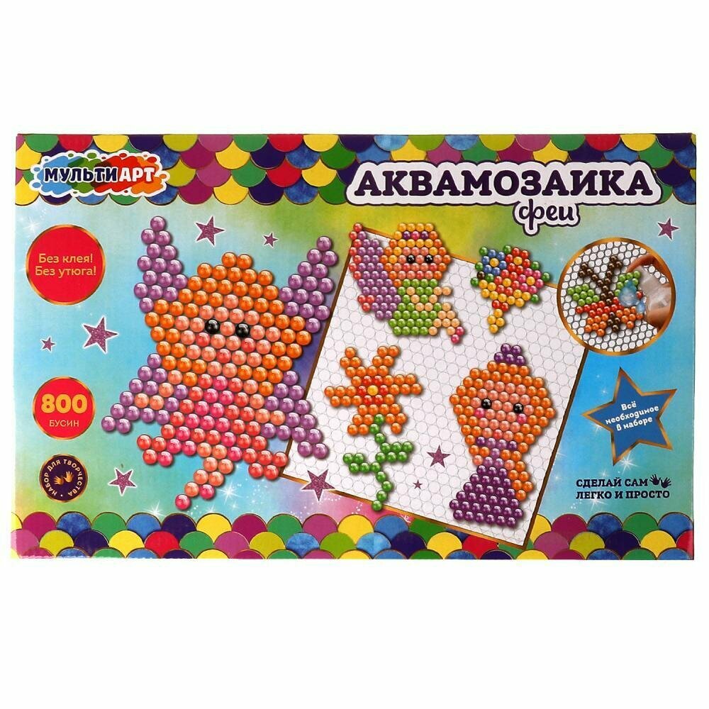 Аквамозаика MultiArt "Феи", 800 бусин (ABMA800-1)
