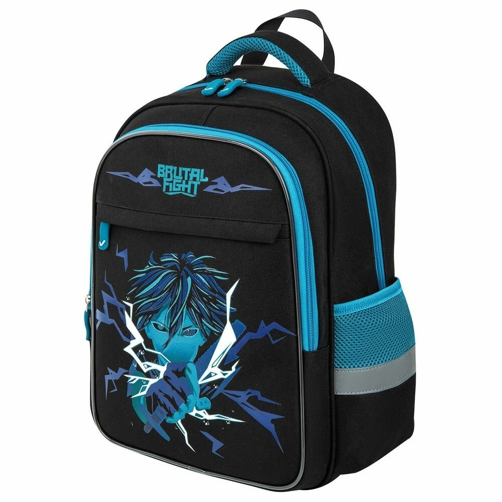 Рюкзак Brauberg Favour, 2 отделения, 3 кармана, "Anime fight", 40х29х15 см