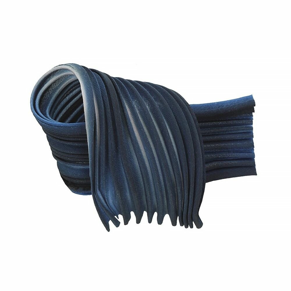 Декоративная лента Floranta "Shibori", 120 мм, 20 см, №134e, темная и светлая синяя