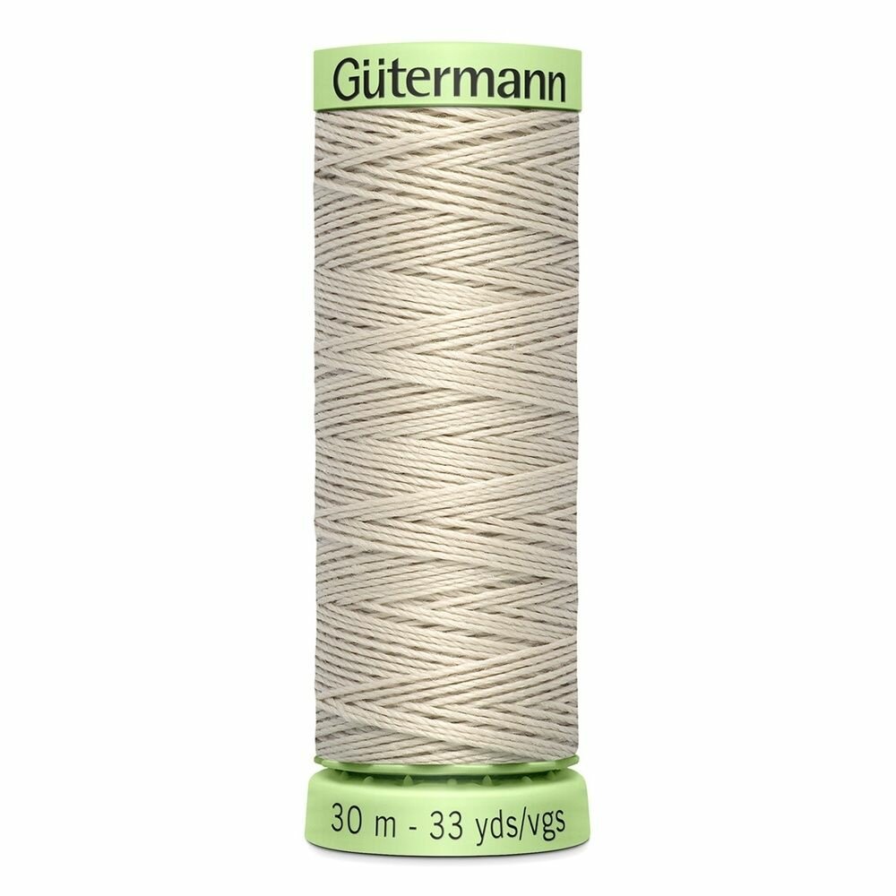 Декоративная нить Gutermann Top Stitch 30/30 м для отстрочки, 100% полиэстер, цвет 299 серо-бежевый, 5 шт (3)