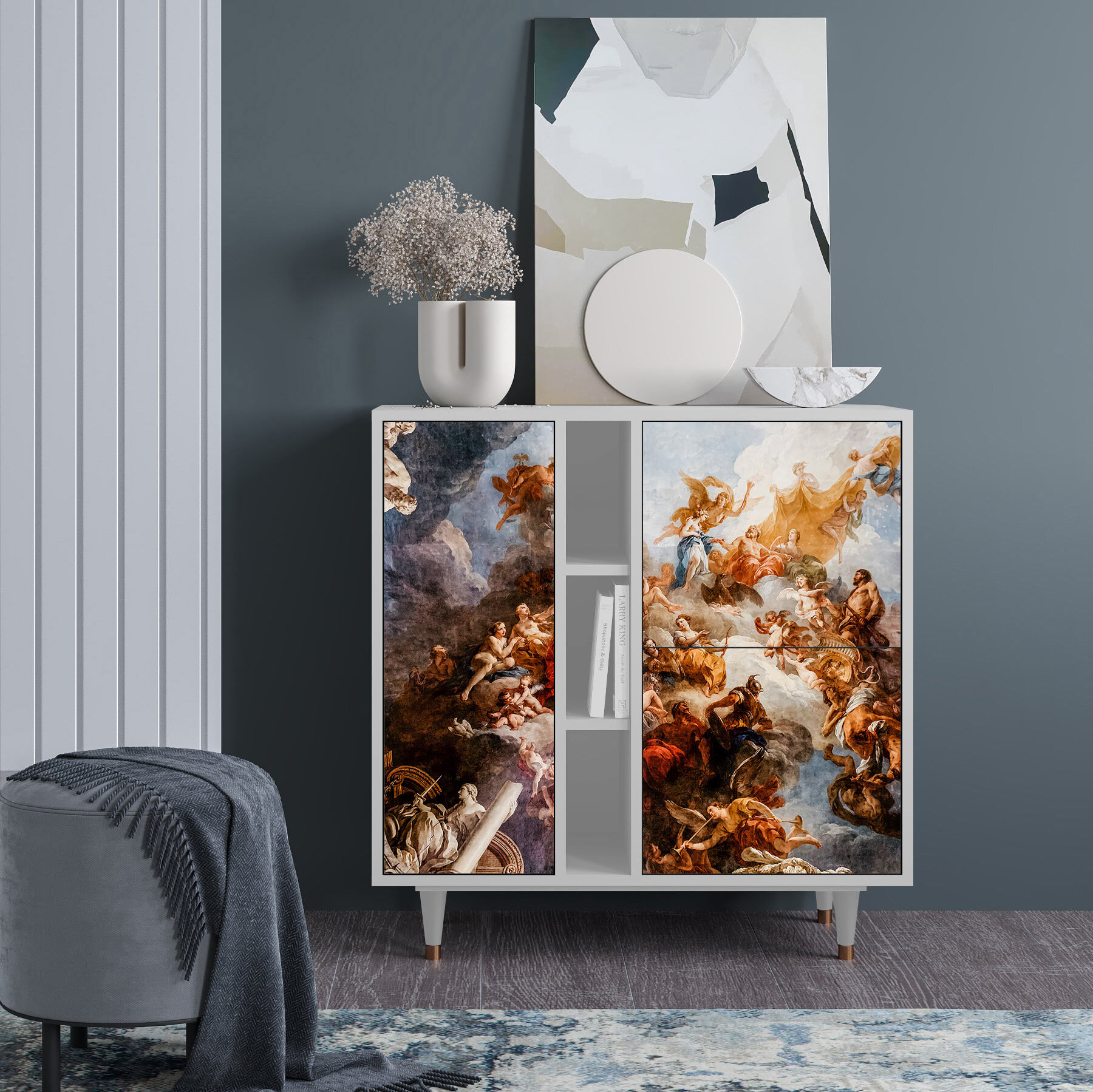 Комод - STORYZ - BS5 Versailles by Michelangelo, Размер - 94 x 96 x 41 см, Цвет корпуса - , Белый