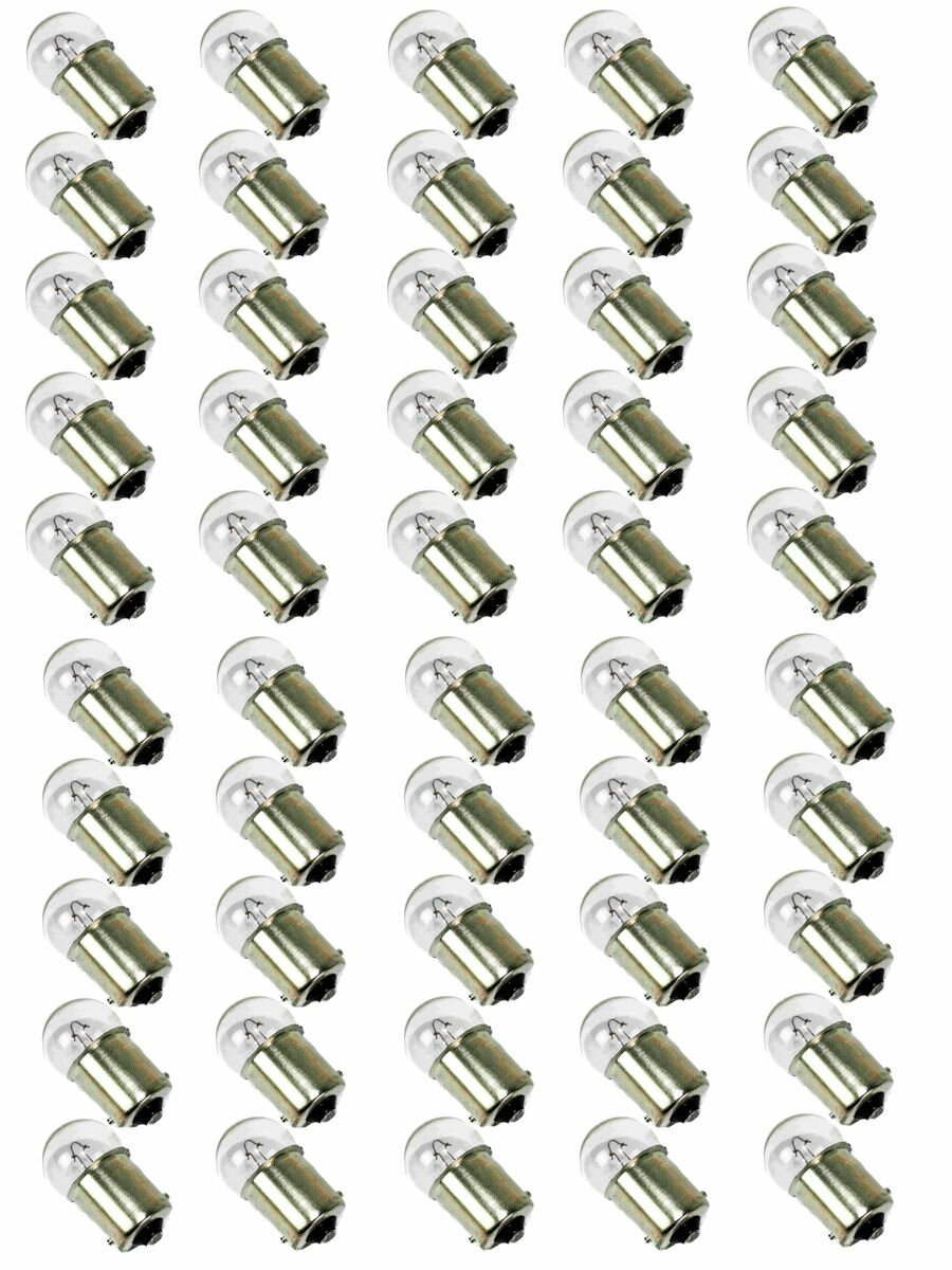 50 шт Лампа автомобильная 12V R5W BA15S в габариты / Лампа накаливания