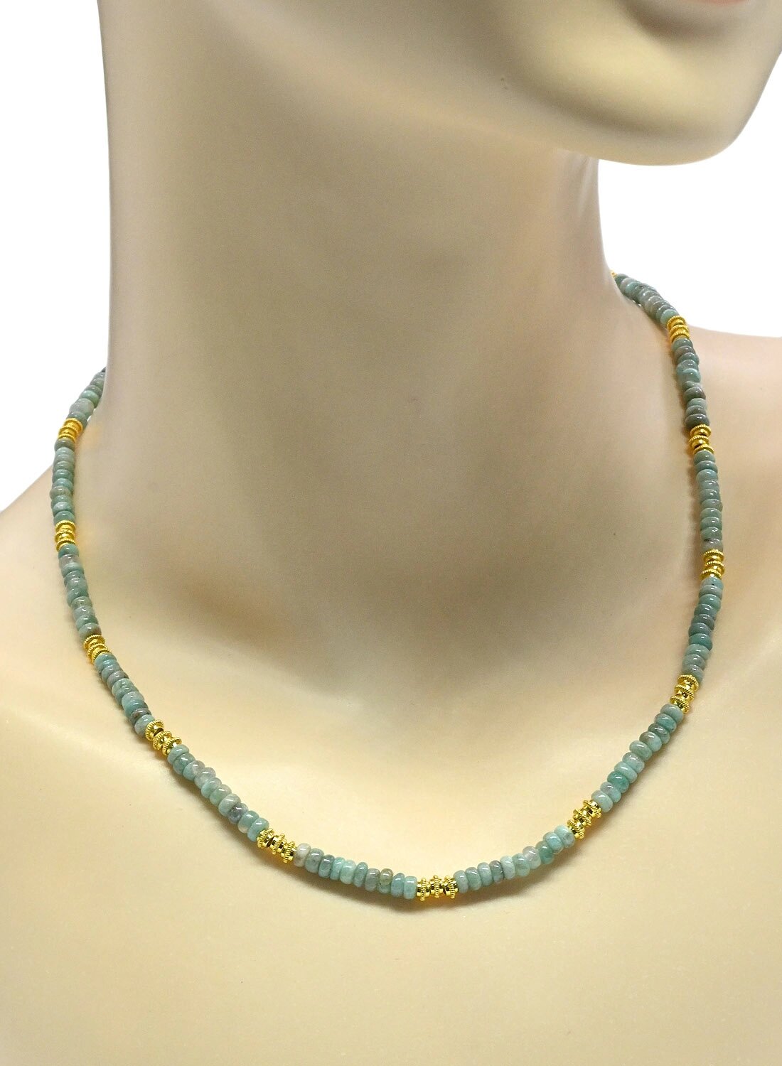 Чокер, амазонит