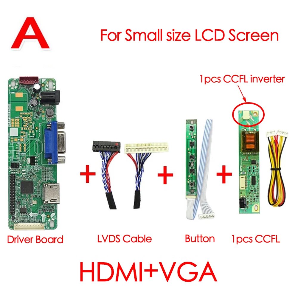 Комплект платы управления GLZLDY HDMI VGA для ЖК-панели 1280x800 CLAA154WA01 series