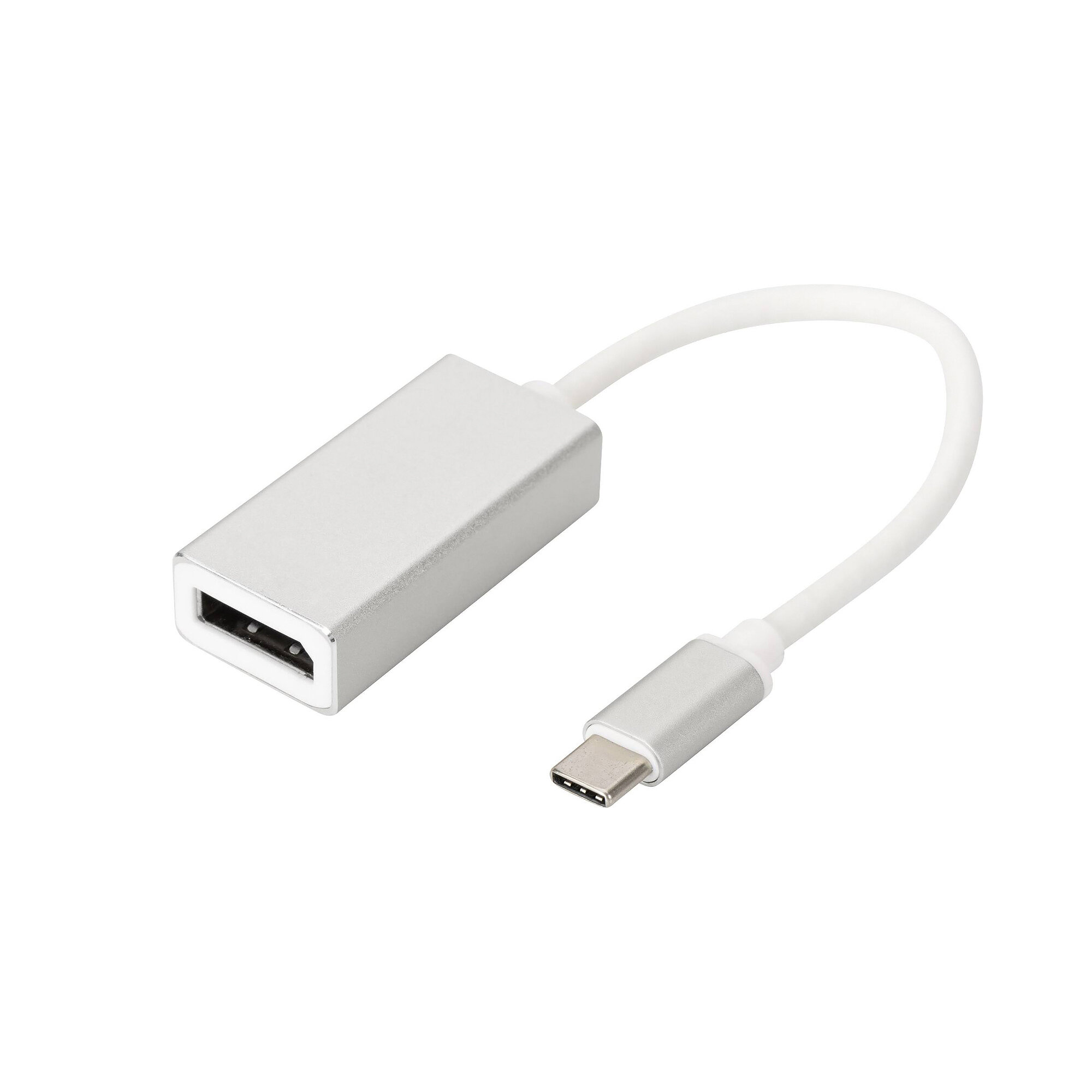 Переходник USB Type-C - DisplayPort - серебристый