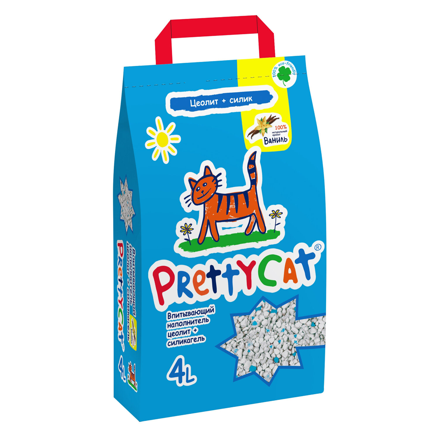 Наполнитель prettycat впитывающий глиняный "Aroma Fruit" с део-кристаллами 2 кг (4 л) VLT-620062