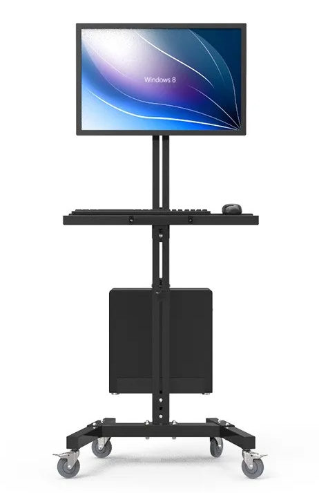 Аллегри Stand 1700 мм, напольное мобильное рабочее место для монитора (до 32"), клавиатуры и системного блока