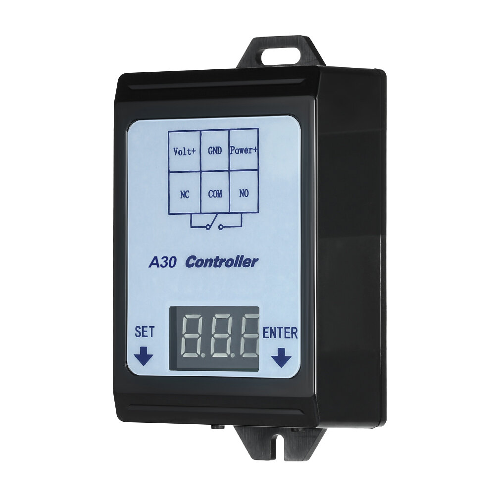 Релейный контроллер с переключателем для обнаружения напряжения постоянного тока 6–80 В, мониторинга заряда и разряда, в комплекте с корпусом.