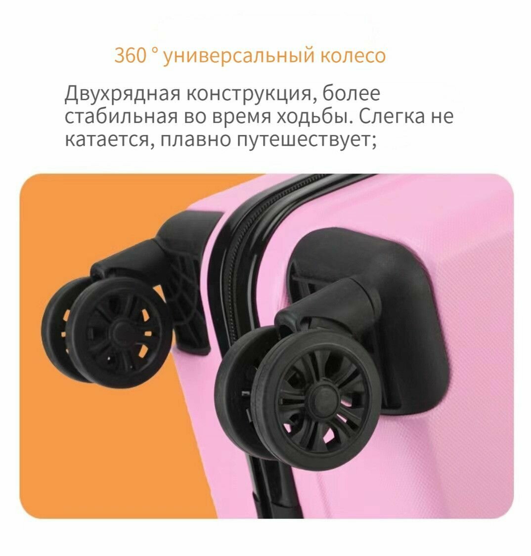 Чемодан , 30 л, серебро — фото 1