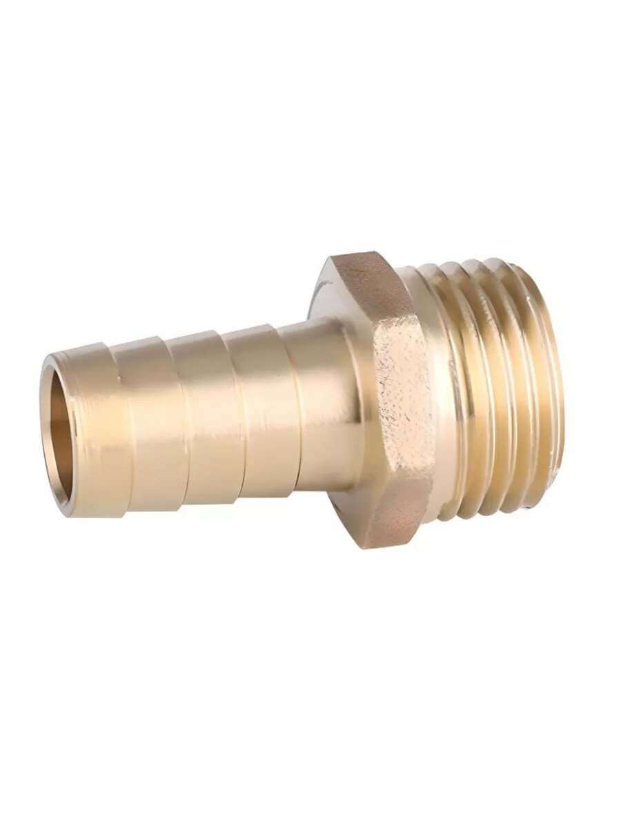 Штуцер ViEiR, латунь, наружная резьба, диаметр 1/4", диаметр 12мм