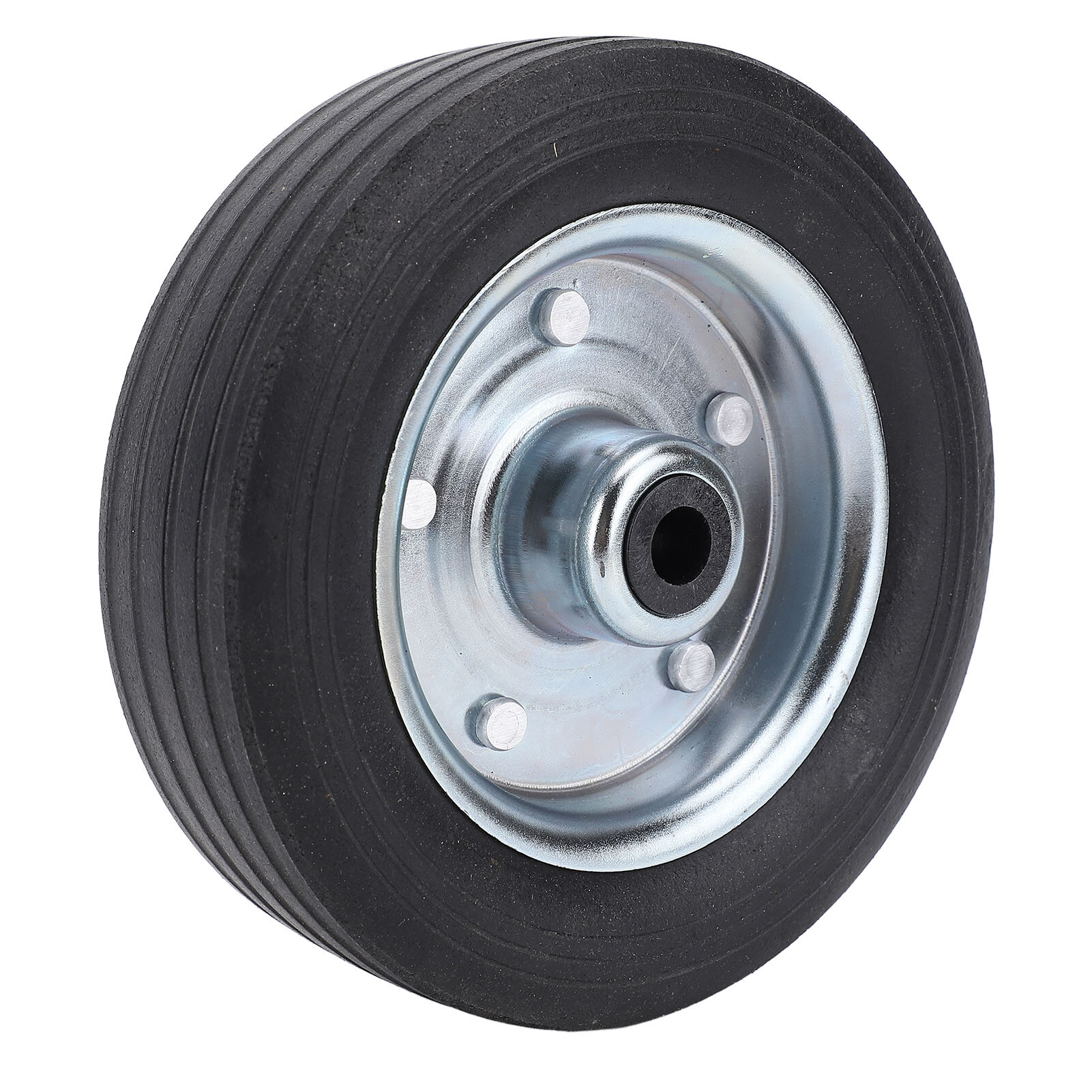 6-дюймовое колесо для домкрата прицепа, грузоподъемность 1100 фунтов, водонепроницаемое, сменное, с ободом 43 мм, прочная сталь для легкой мобильности прицепа